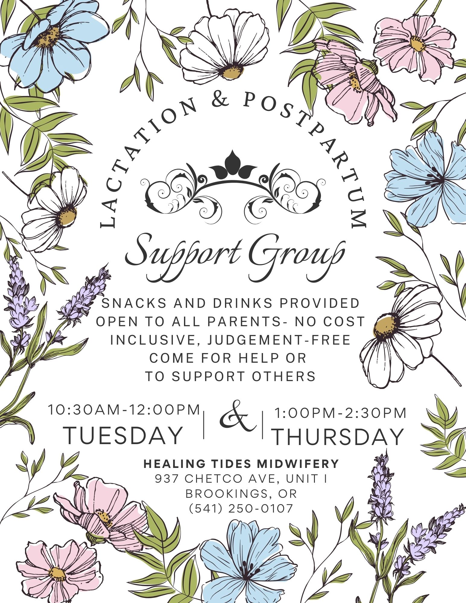 Postpartum & Lactation Support Group (Brookings) - South Coast Early ...