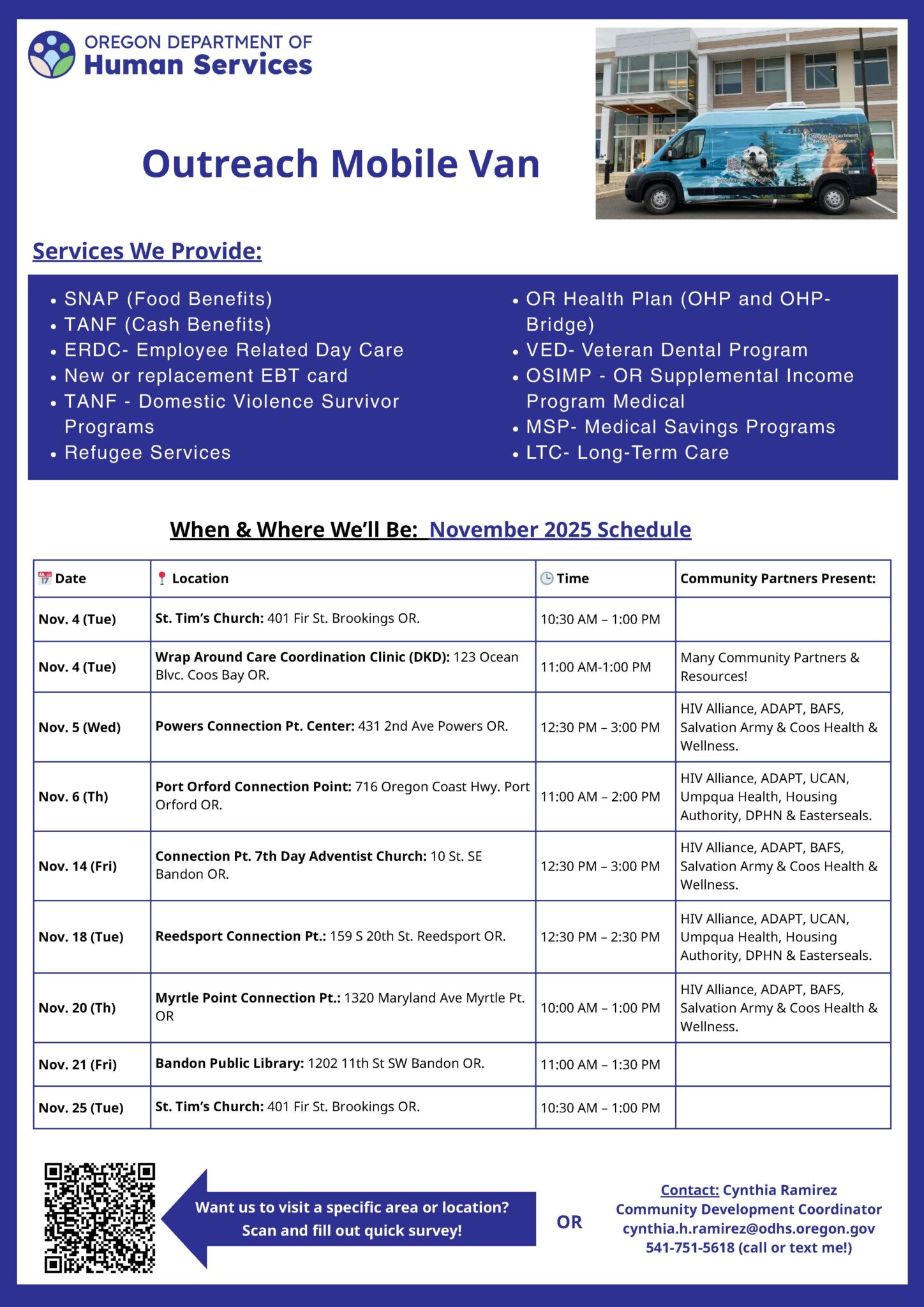 ODHS Mobile Van (Port Orford) - South Coast Early Learning